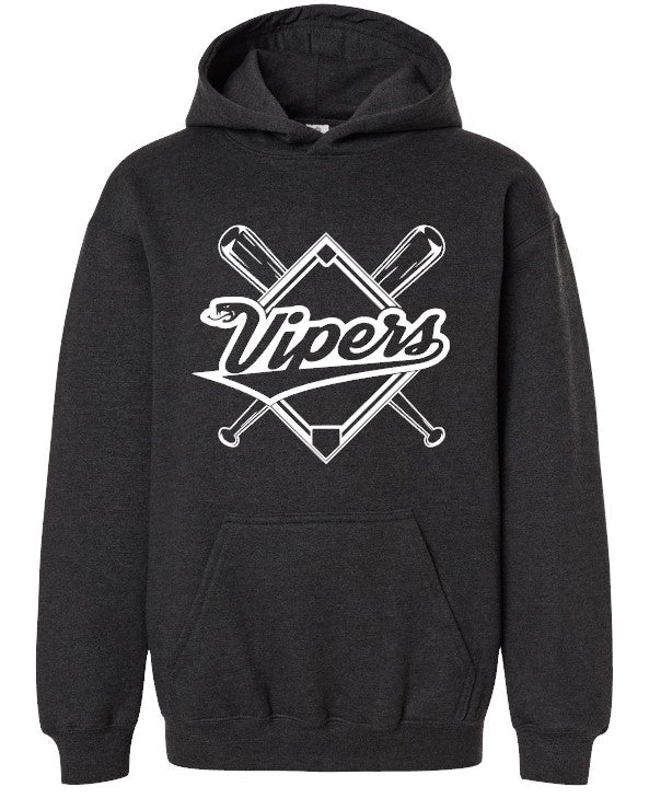 Vipers Baseball Graphic - Shirt Color Is Heather Black – Cut From the Heart